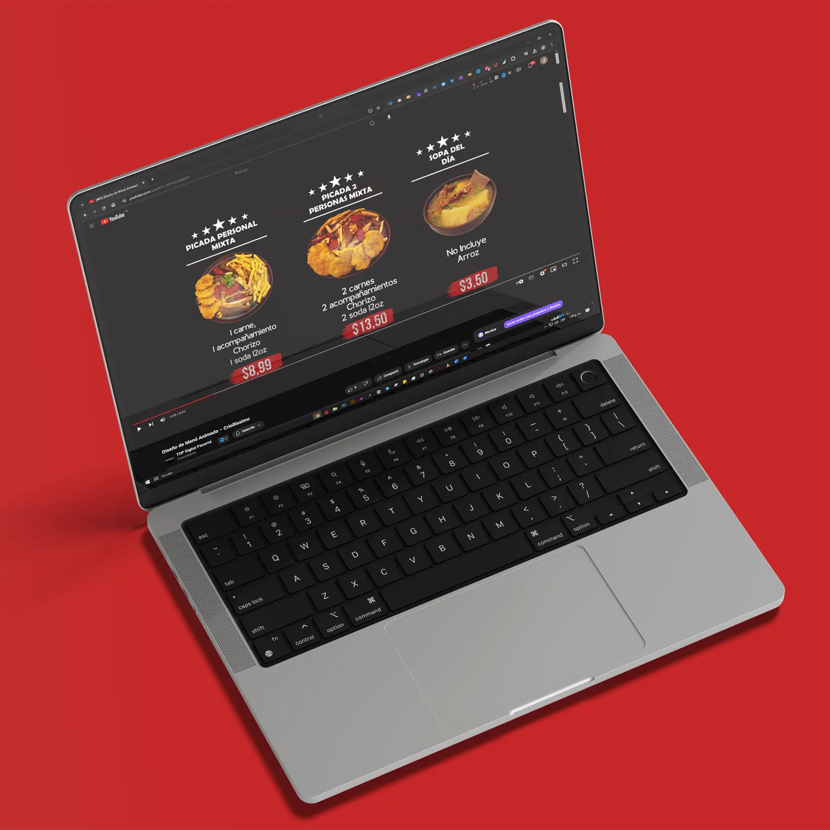 Menú Animado – Criollissimo : Top Digital Panamá